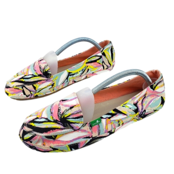 Sanuk | Shoes | Sanuk Multicolor Flat Womens Slip On Shoes Womens Size ...